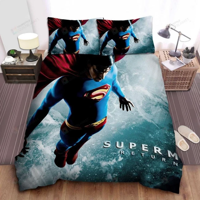 SUPERMAN DC COMICS Character Brandon Routh Returns Quilt Duvet Cover ...