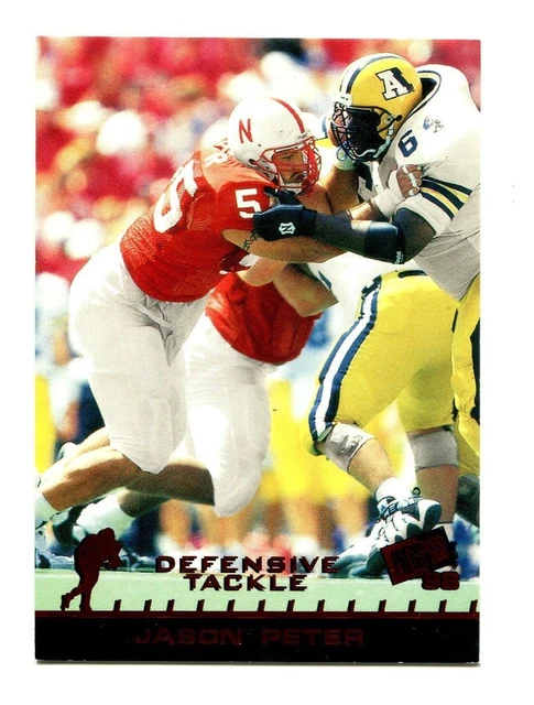 1998 PRESS PASS RED #9 Jason Peter Nebraska Cornhuskers EUR 2,20 ...