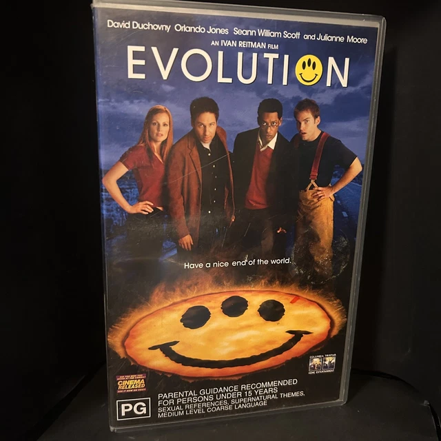 EVOLUTION VHS 2001 Dir. Ivan Reitman Large Case Ex Rental Tested GC No ...