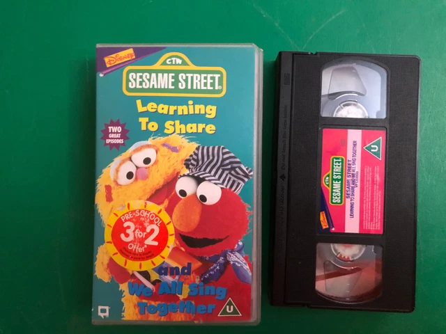 SESAME STREET: LEARNING To Share/We All Sing Together [VHS] [VHS Tape ...