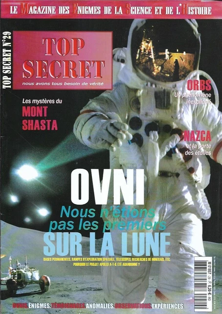MAGAZINE TOP SECRET n° 29-énigmes de la Science et de l'Histoire-OVNI ...