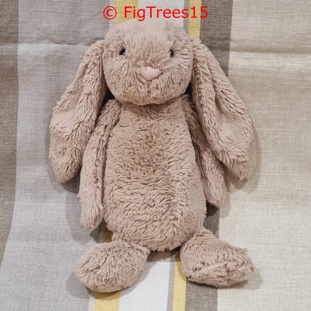 JELLYCAT BEIGE BASHFUL Bunny Rabbit Soft Toy Plush D168 £24.99 - PicClick UK