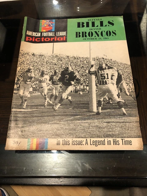 PROGRAMME AFL BUFFALO Bills vs Denver Broncos 24 octobre 1965 EUR 41,96 ...