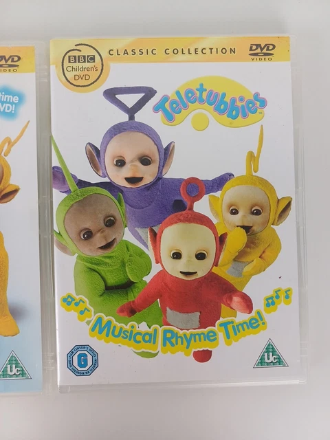 SET OF 2 Teletubbies dvds time for teletubbies musical rhyme time ...
