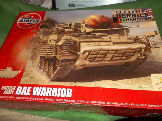 AIRFIX 1/48 SCALE British Army BAE Warrior Operation Hedrick Model Kit ...