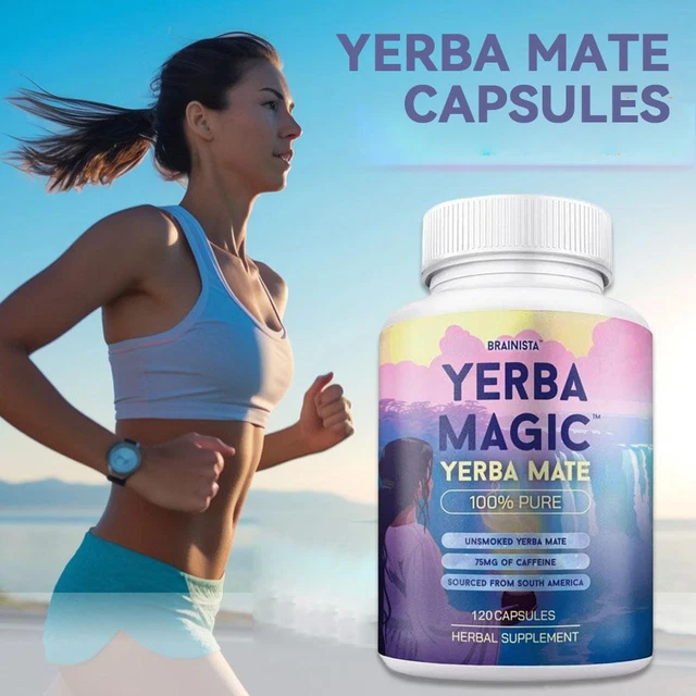 YERBA MAGIC YERBA Mate Capsules - Clean Energy, Brain Fog Buster &Gut ...