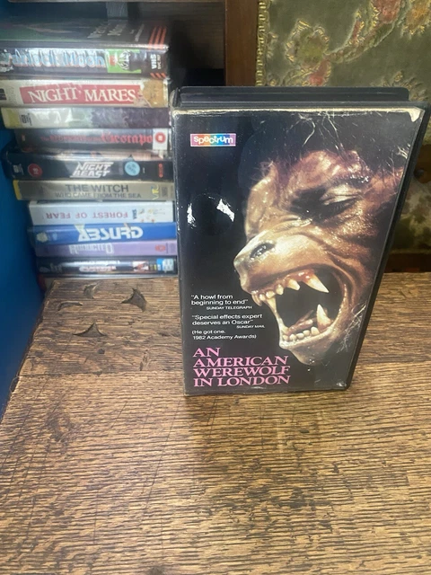 AN AMERICAN WEREWOLF In London Spectrum PAL/VHS Rare Pre Cert Horror ...