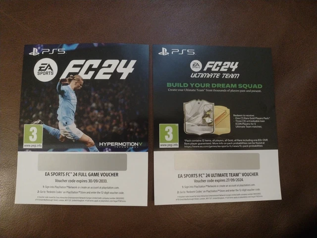 EA SPORTS FC 24 Full Game Voucher and Ultimate Team Voucher PS5 £45.00 ...