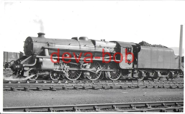 RAILWAY PHOTO LMS Black 5 45497 Perth Shed 1954 Stanier 4-6-0 Loco £3. ...