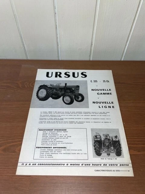 BROCHURE PROSPEKT PROSPECTUS TRACTEUR URSUS C-335 traktor-zetor-universal-someca EUR 4,99 ...