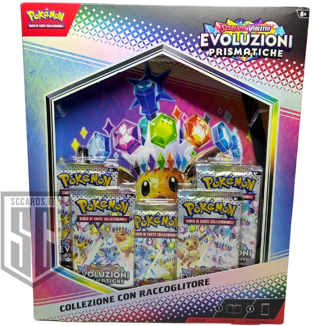 POKEMON EVOLUZIONI PRISMATICHE Collezione con Raccoglitore Box 2025 ...