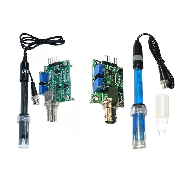 FOR ARDUINO PH Value Detection Regulator Sensor with BNC Electrode ...