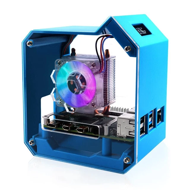 GEEEKPI RASPBERRY PI Mini Tower Kit Raspberry Pi 4 Case with ICE Tower ...