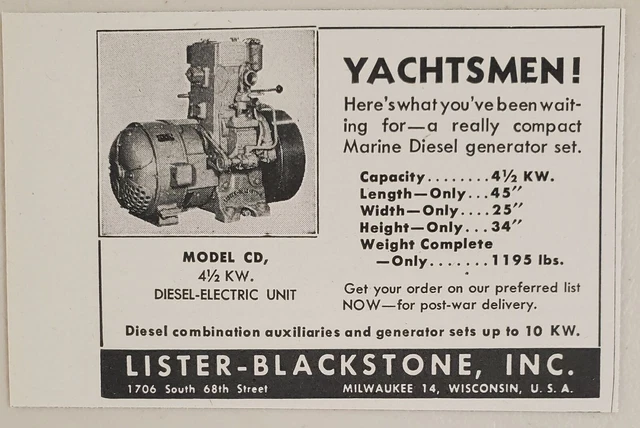 Lister Startomatic Generator FOR SALE! - PicClick UK