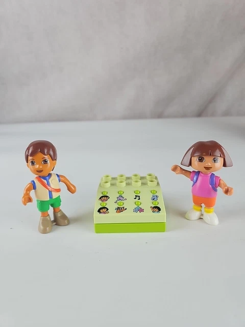 LEGO DUPLO DORA The Explorer Light Lime Sound Effect Brick 4x4 Lime ...
