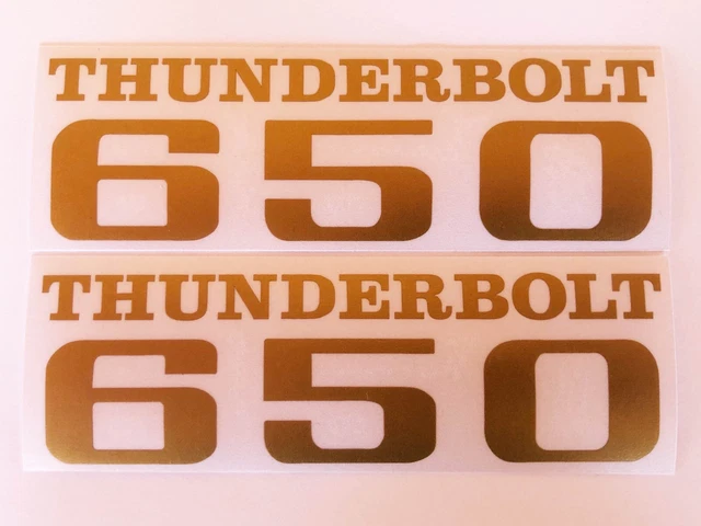 BSA 650 THUNDERBOLT Badge Vinyl Stickers, Decals, Self Adhesive, choose ...