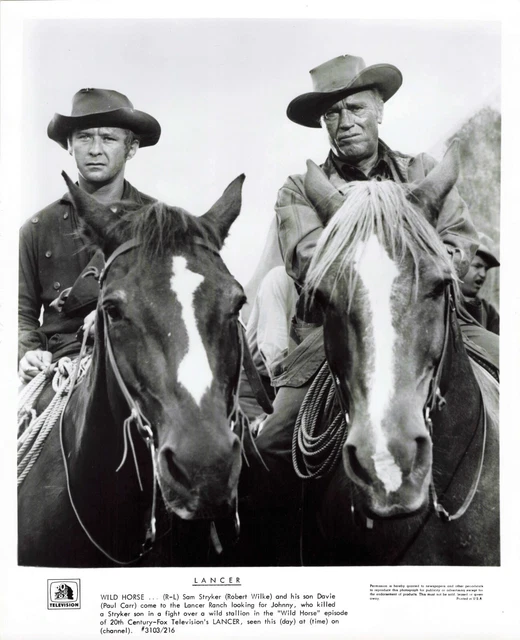 ORIGINAL VINTAGE CINEMA Still Photo Tv Show Lancer Robert Wilke Paul ...