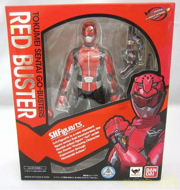 FIGURINE BANDAI TOKUMEI Sentai Go-Busters SHFiguarts Red Buster JP EUR ...