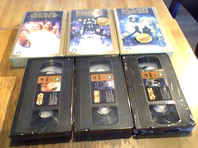 STAR WARS TRILOGY Special Edition 1st UK VHS VIDEO 3-Tape SET 1997 NEW & SEALED £399.99 ...