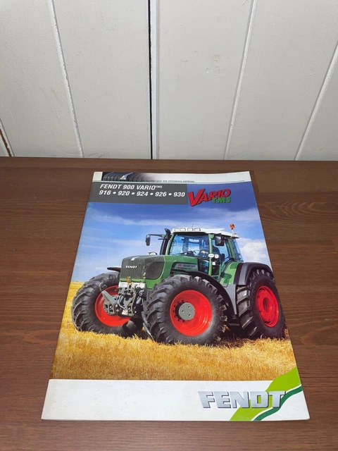 BROCHURE PROSPEKT PROSPECTUS TRACTEUR FENDT 900 VARIO tractor-traktor-john deere EUR 6,99 ...