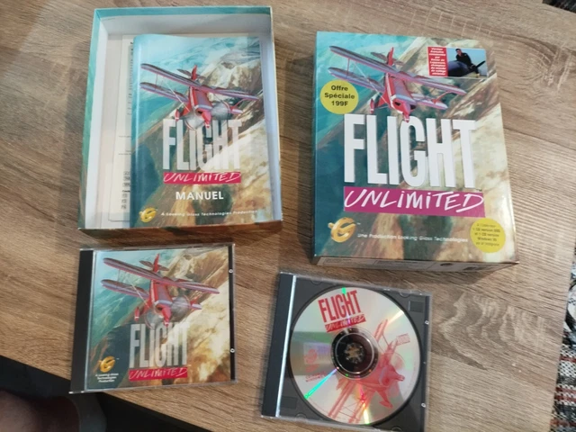JEU PC BIG Box Flight Unlimited RETROGAMING CD-ROM Coffret Complet FR ...