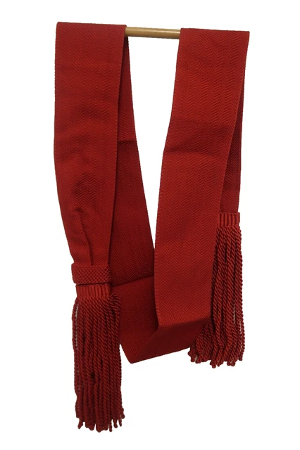 RED DRESS SASH - Size: 142cm , Scarlet Red Crimson Cotton British Army ...