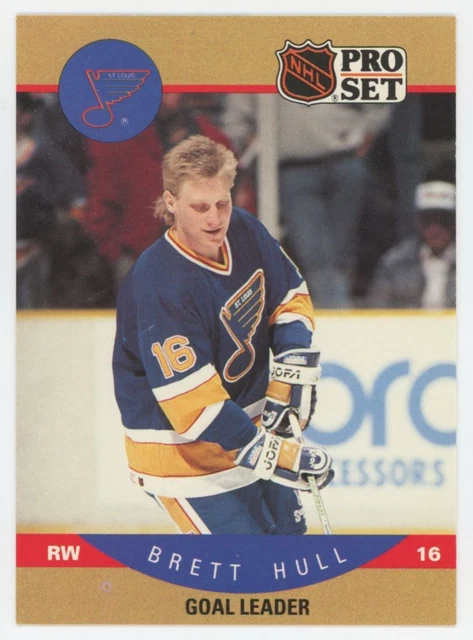 1990-91 PRO SET Goal Leader Brett Hull St. Louis Blues #395 EUR 2,77 ...