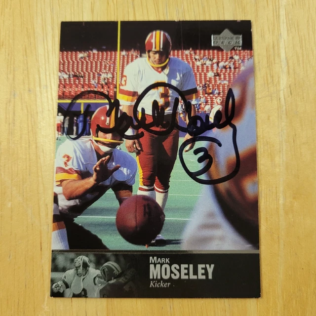 MARK MOSELEY 1997 légendes du pont supérieur dédicacées sur carte ...