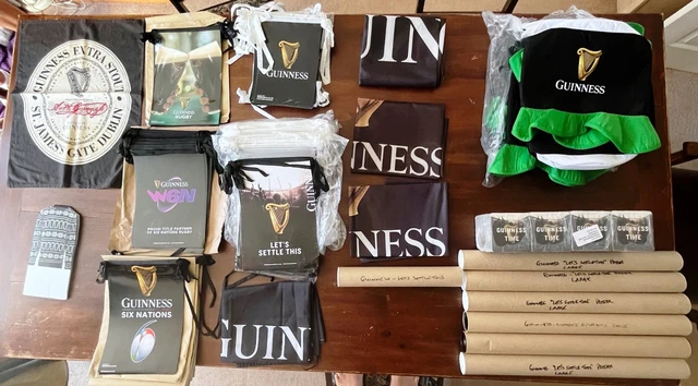 MASSIVE BUNDLE OF Guinness Display /P.o.S.Items - Bunting/Flags/Posters ...