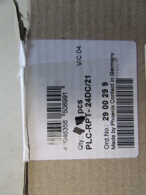 PRESA PHOENIX CONTACT: PLC-BPT-24DC/21 base relè Un=24VDC (F567) EUR 48 ...