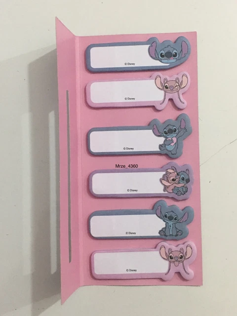 DISNEY LILO & Stitch Sticky Note Stitch and Angel Stationary Stickers ...