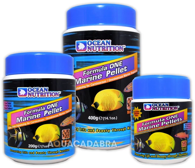 OCEAN NUTRITION FORMULA One Marine Pellets Small / Medium Aquarium Fish ...