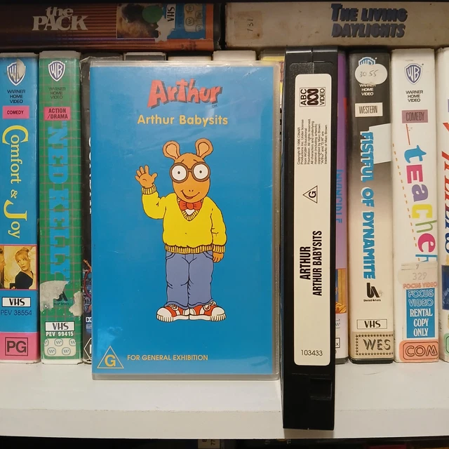 2001 ARTHUR BABYSITS- Abc Tv Vhs- Kids Animation- Small Box $30.00 ...