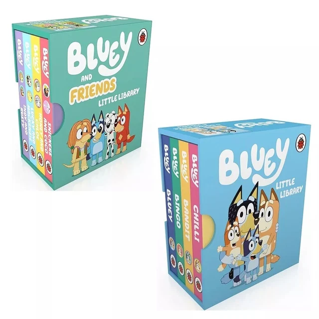 BLUEY: BLUEY AND Friends Little Library 8 Books Set Typewriter ...
