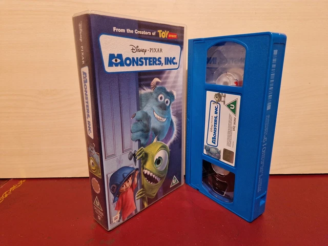 Monsters Inc Disney Pixar Pal Vhs Video Blue Tape A36 £199 Picclick Uk