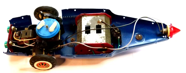 LOWER BODY & Working Motor Tin Toy China 1960S Universe Stunt Car ...