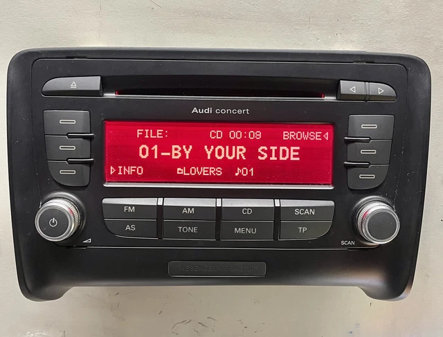 AUDI CONCERT EU TT AUDI TT 8J0035186M Autoradio CD MP3 mit Radio Pin Code EUR 119,99 - PicClick DE