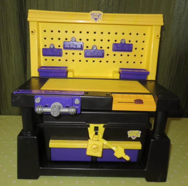 HASBRO PLAYSKOOL 1993 Cool Tools Workbench, Toolbox and Weighted Toy ...