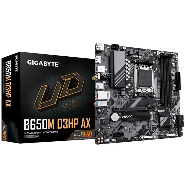 MAINBOARD, GIGABYTE, AMD B650, SAM5, Micro-ATX, Memory DDR5, Memory ...