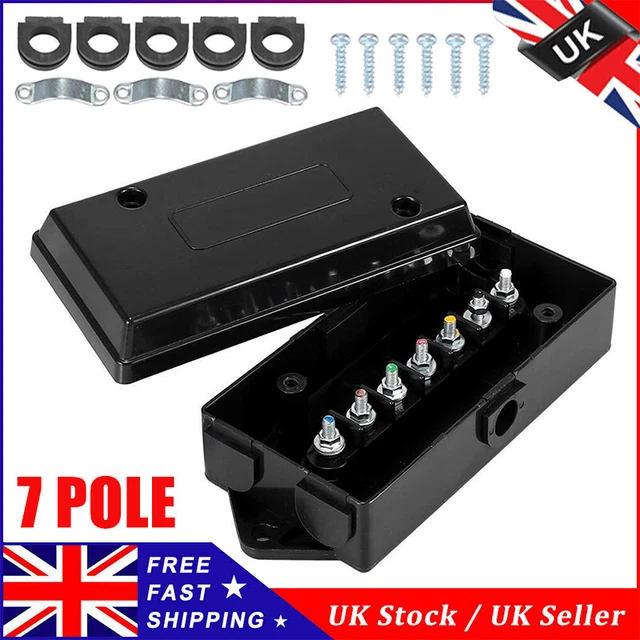 TRAILER WIRING JUNCTION Box 7 Way Trailer Wiring Junction Box ...