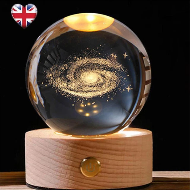 OUTER SPACE DESK Lamp Crystal Ball Lamp Night Light for Home Bedroom ...
