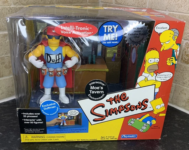 The Simpsons Moes Tavern Interactive Environment Duffman Figure Toy Boxed £10000 Picclick Uk