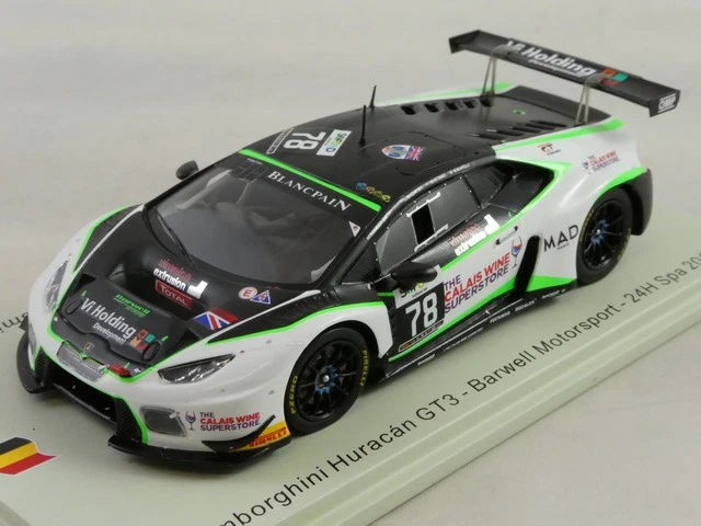 SPARK LAMBORGHINI HURACAN GT3 #78 Barwell Motorsport 24h Spa 2016 1/43 ...