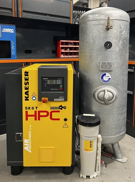 HPC / KAESER SX6T Rotary Screw Compressor + Receiver + Dryer + Filter ...