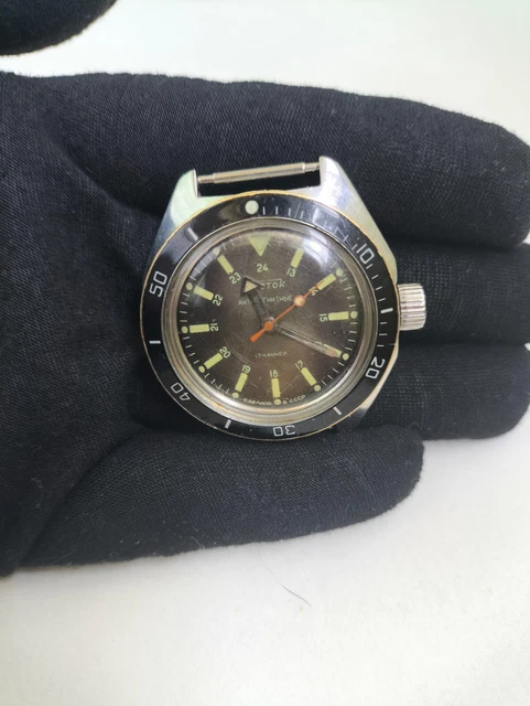 🔔🔔🔔VINTAGE SOVIET DIVER military watch VOSTOK Amphibian SNIPER... $169. ...
