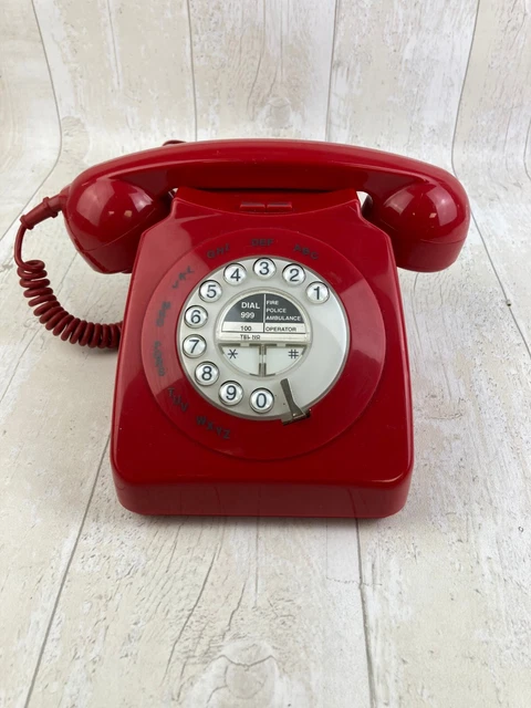 VINTAGE UK TELEPHONE - Push Button / Rotary Style - Tested & Working £ ...