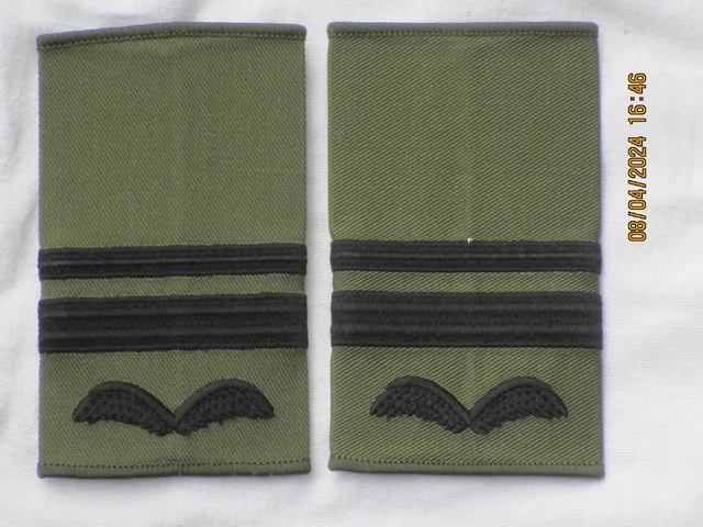 IRISH DEFENCE FORCE, Lieutenant, Air Corps Shoulder Marks, Idf, 1 Pair ...