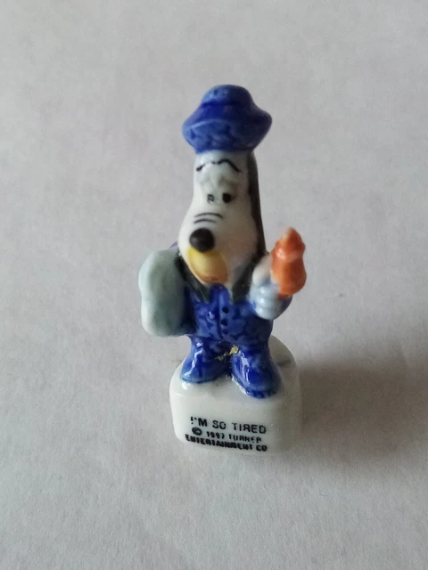 FÈVE PORCELAINE DROOPY Tired Année 1997 EUR 1,80 - PicClick FR