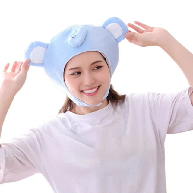 CARTOON ELEPHANT PLUSH Hat Animal Ears Nose Stuffed Toy Headgear ...