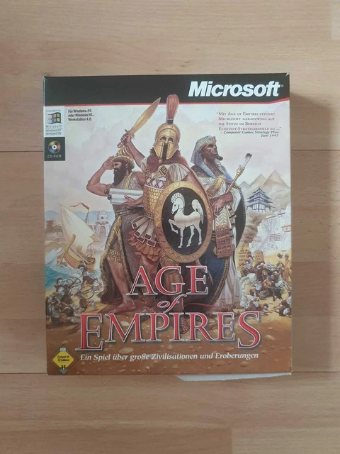 PC GAME RETRO Box - Age of Empires 1 Erstauflage PC EUR 33,00 - PicClick DE